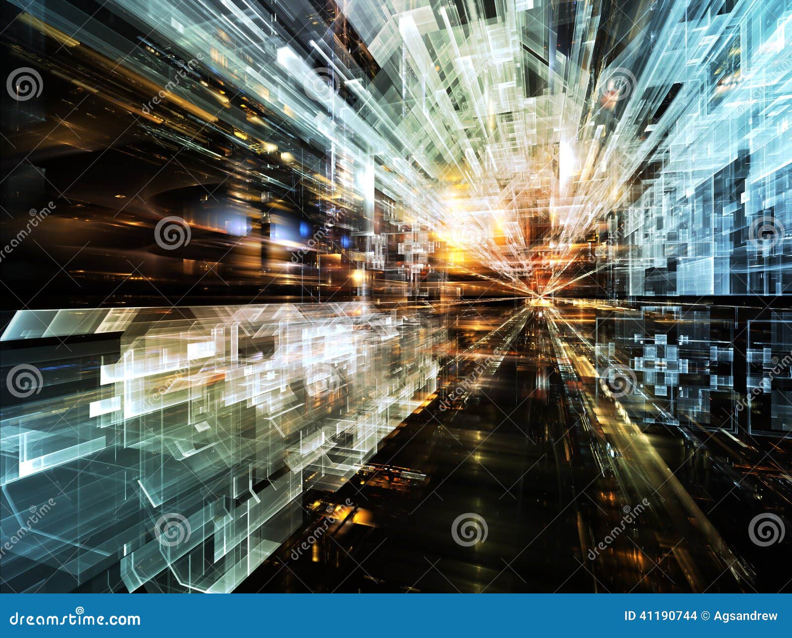 Future City stock photo. Image of glow, arrangement, alien - 41190744