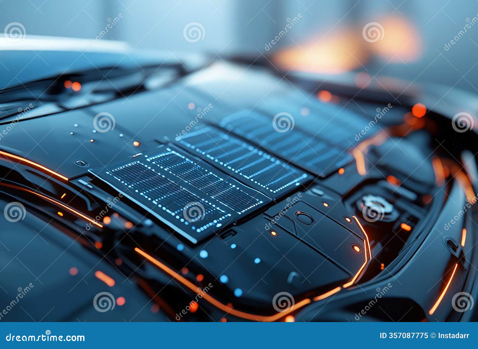 Future Clean Energy Concept, Self Charging Car with New Design Solar ...