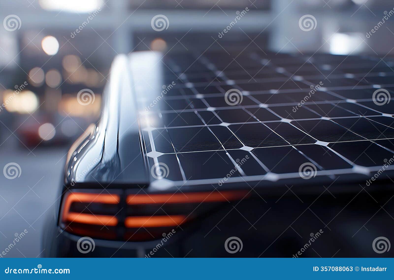 Future Clean Energy Concept, Self Charging Car with New Design Solar ...