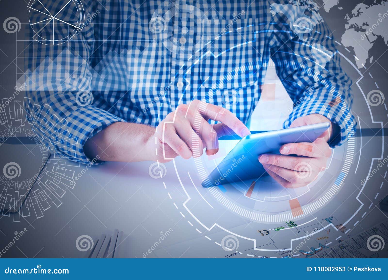 Future, Communication and Fintech Concept Stock Image - Image of ...