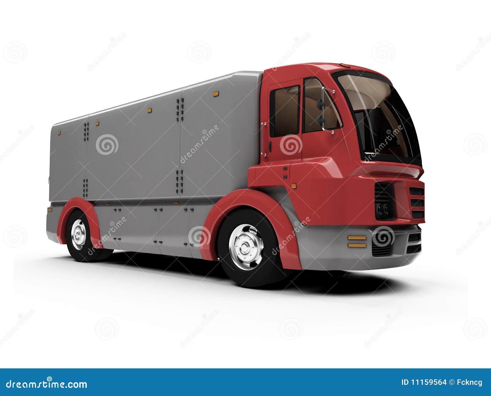 Future Concept of Cargo Truck Isolated View Stock Illustration ...