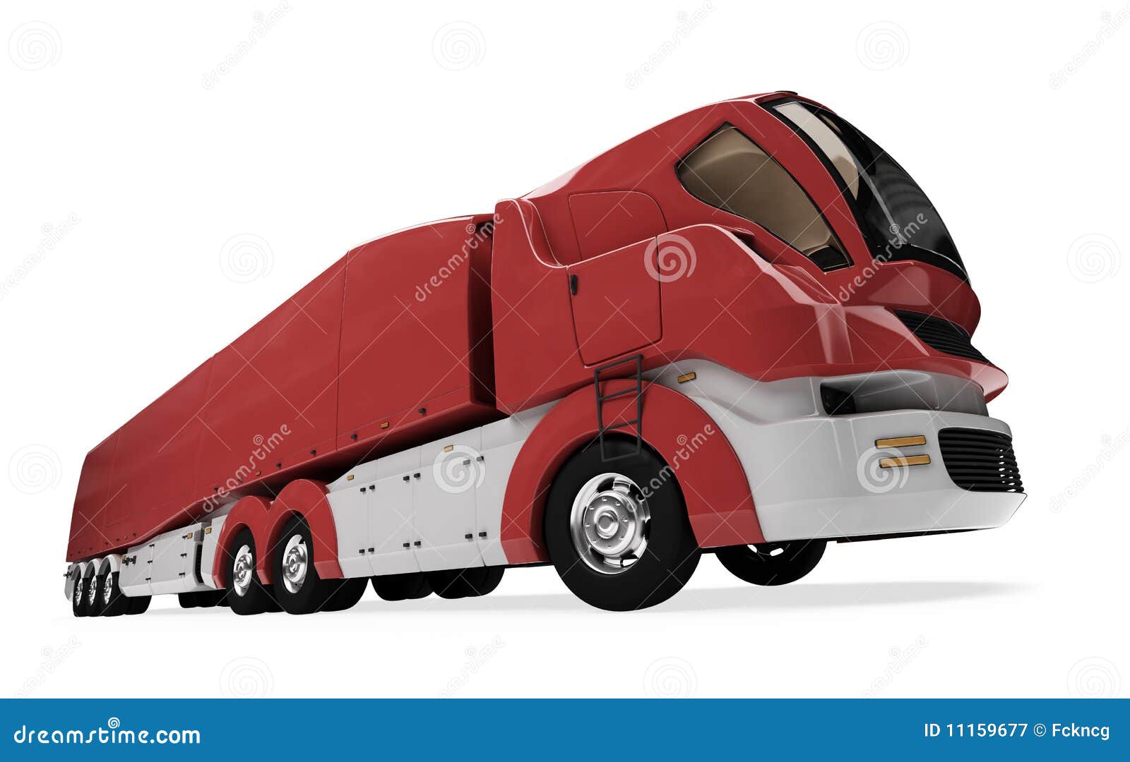 Future Concept of Cargo Truck Isolated View Stock Illustration ...