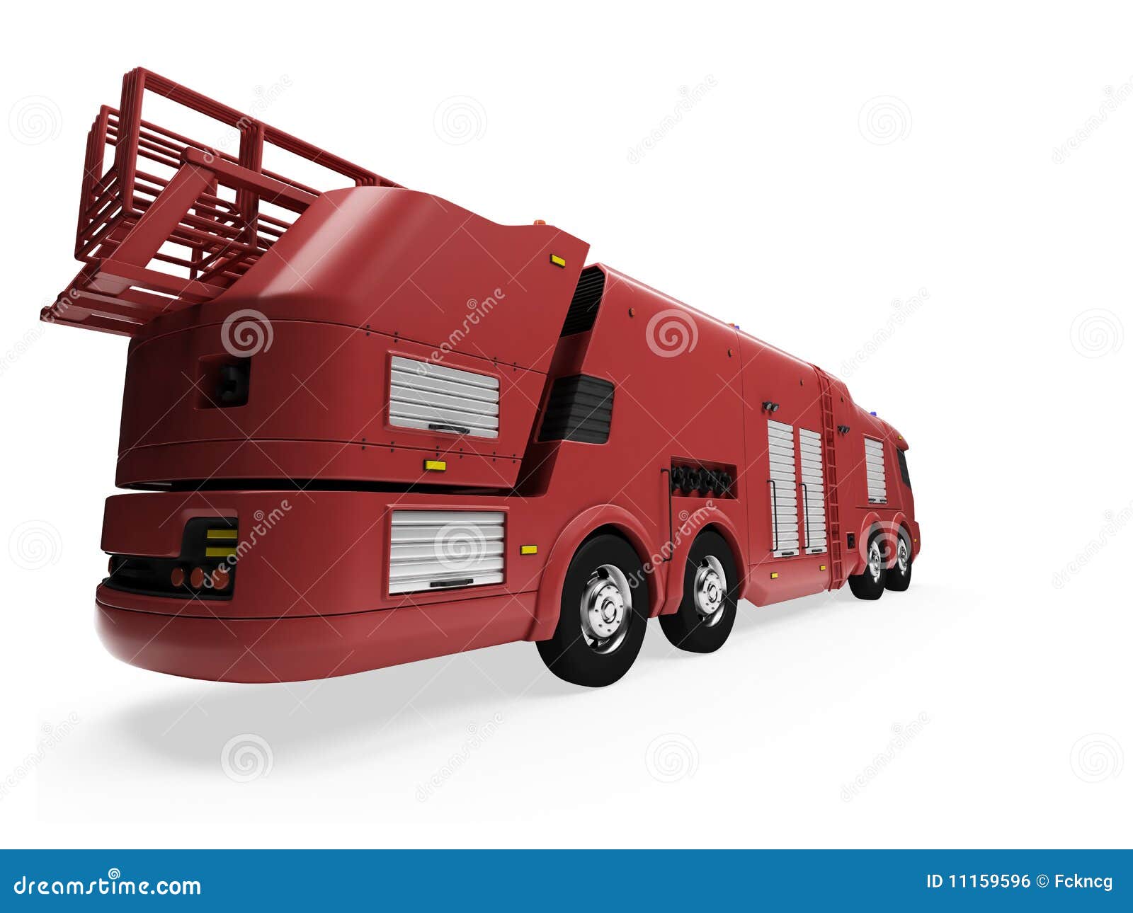 Future Concept of Firetruck Isolated View Stock Illustration ...