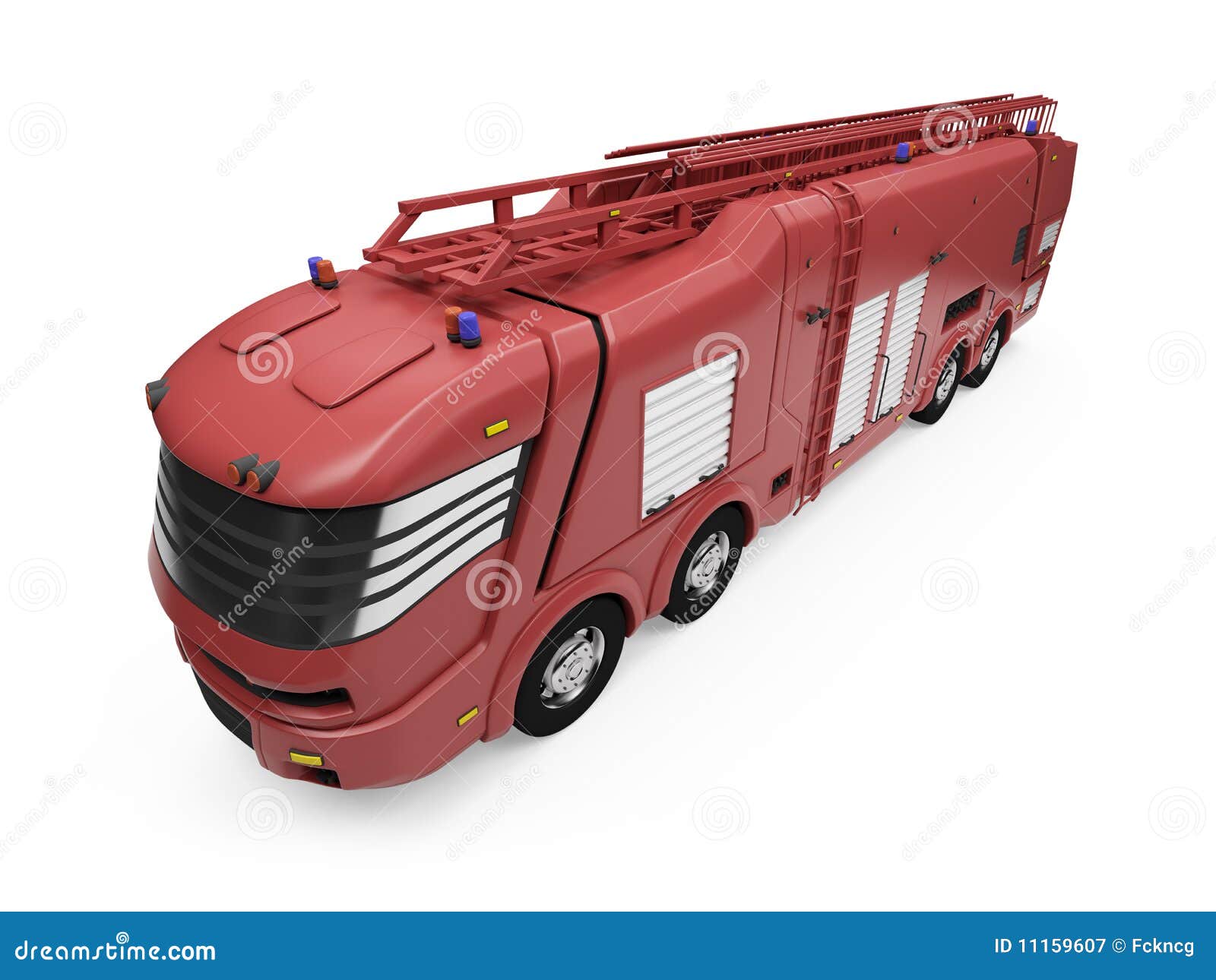 Future Concept of Firetruck Isolated View Stock Illustration ...
