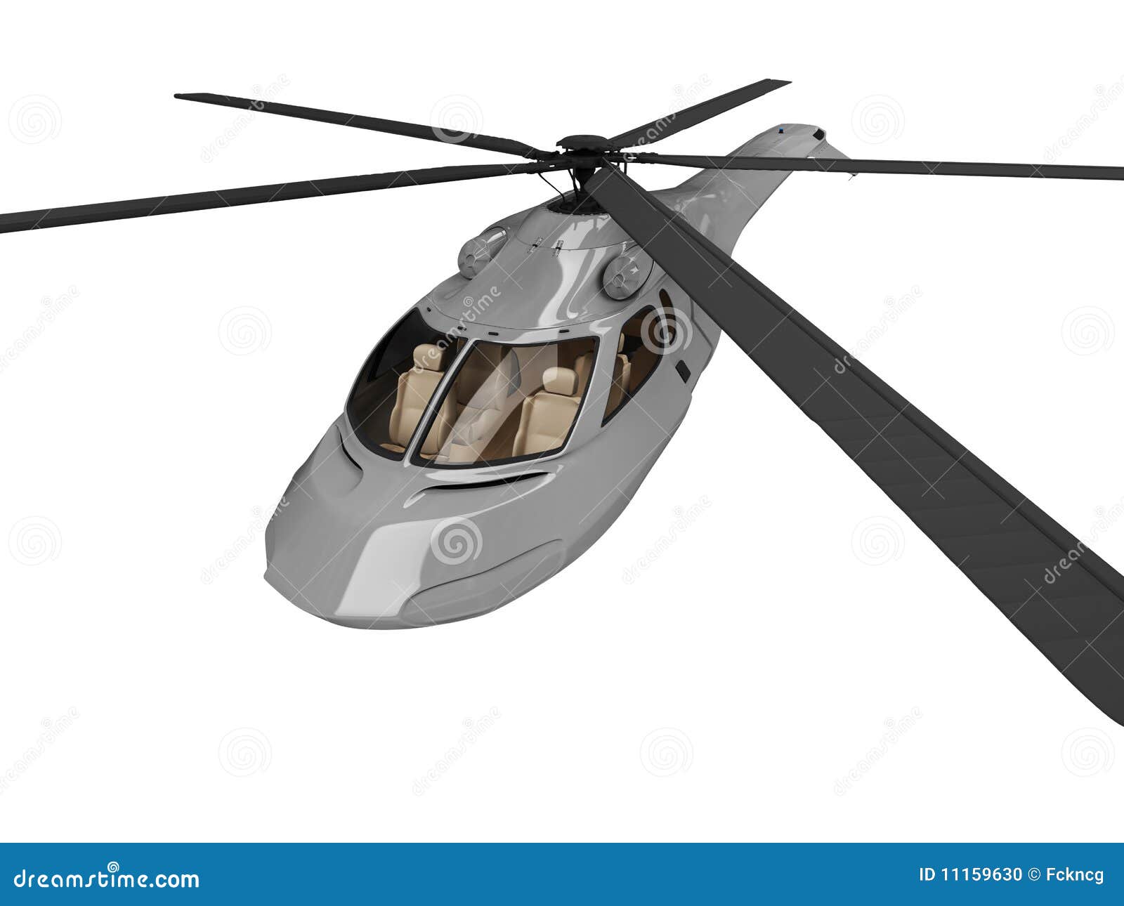 Future Concept of Helicopter Isolated View Stock Illustration ...