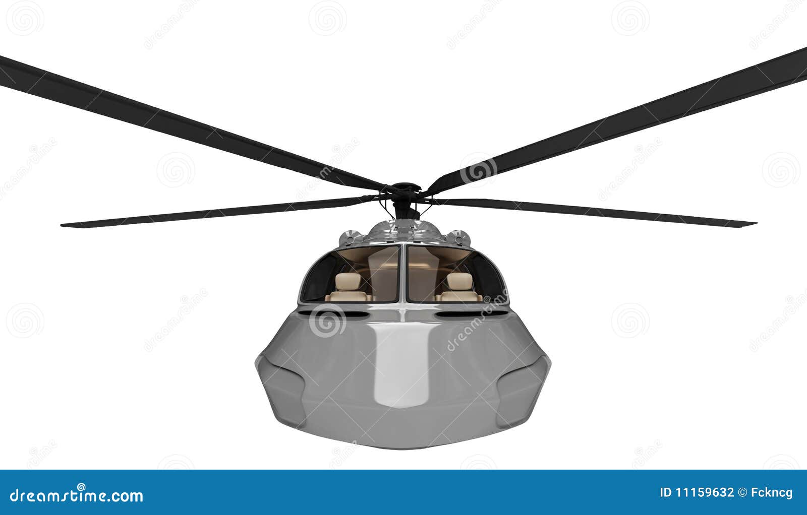 Future Concept of Helicopter Isolated View Stock Illustration ...