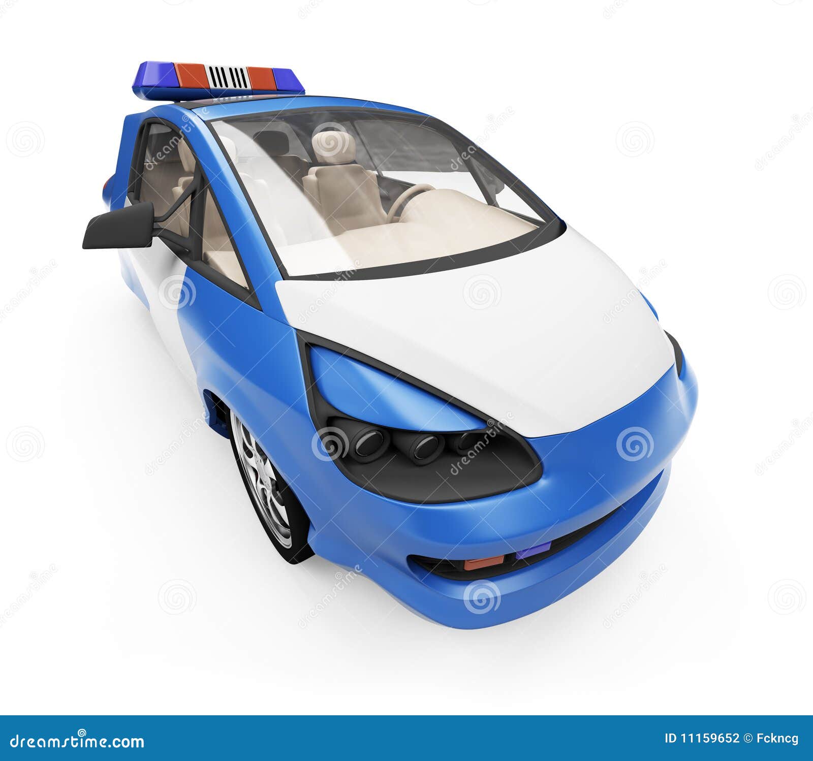 Future Concept of Police Car Isolated View Stock Illustration ...