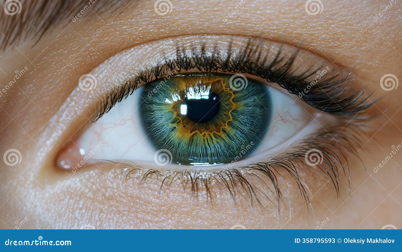 Future Concept of a Woman with an Eye Panel Enhanced by Cyber ...