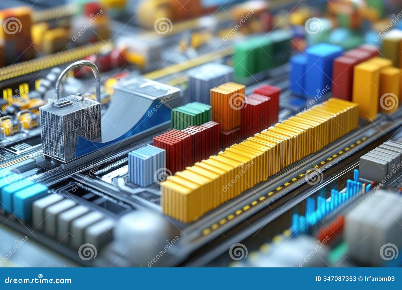 The Future of Data Centers, a City of Containers on a Motherboard Stock ...