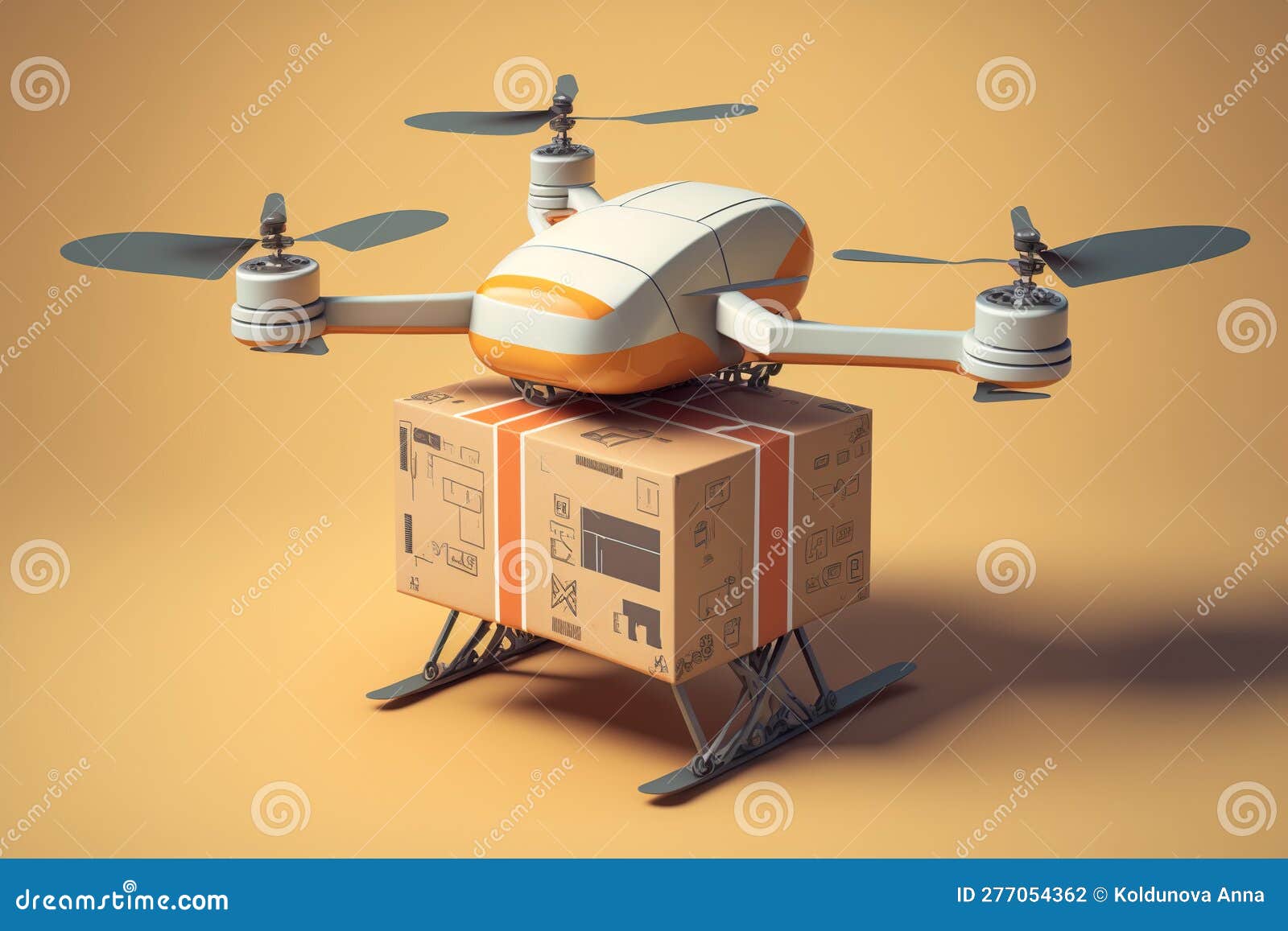 The Future of Deliveries Drones and Robots, Created with Generative AI ...