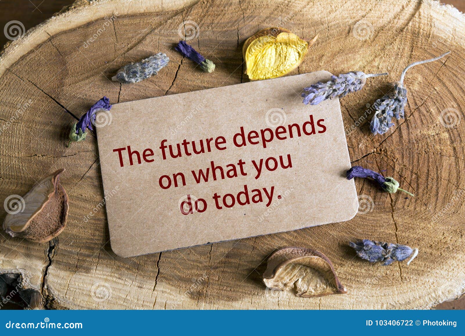 The Future Depend on What You Do Today Stock Photo - Image of office ...