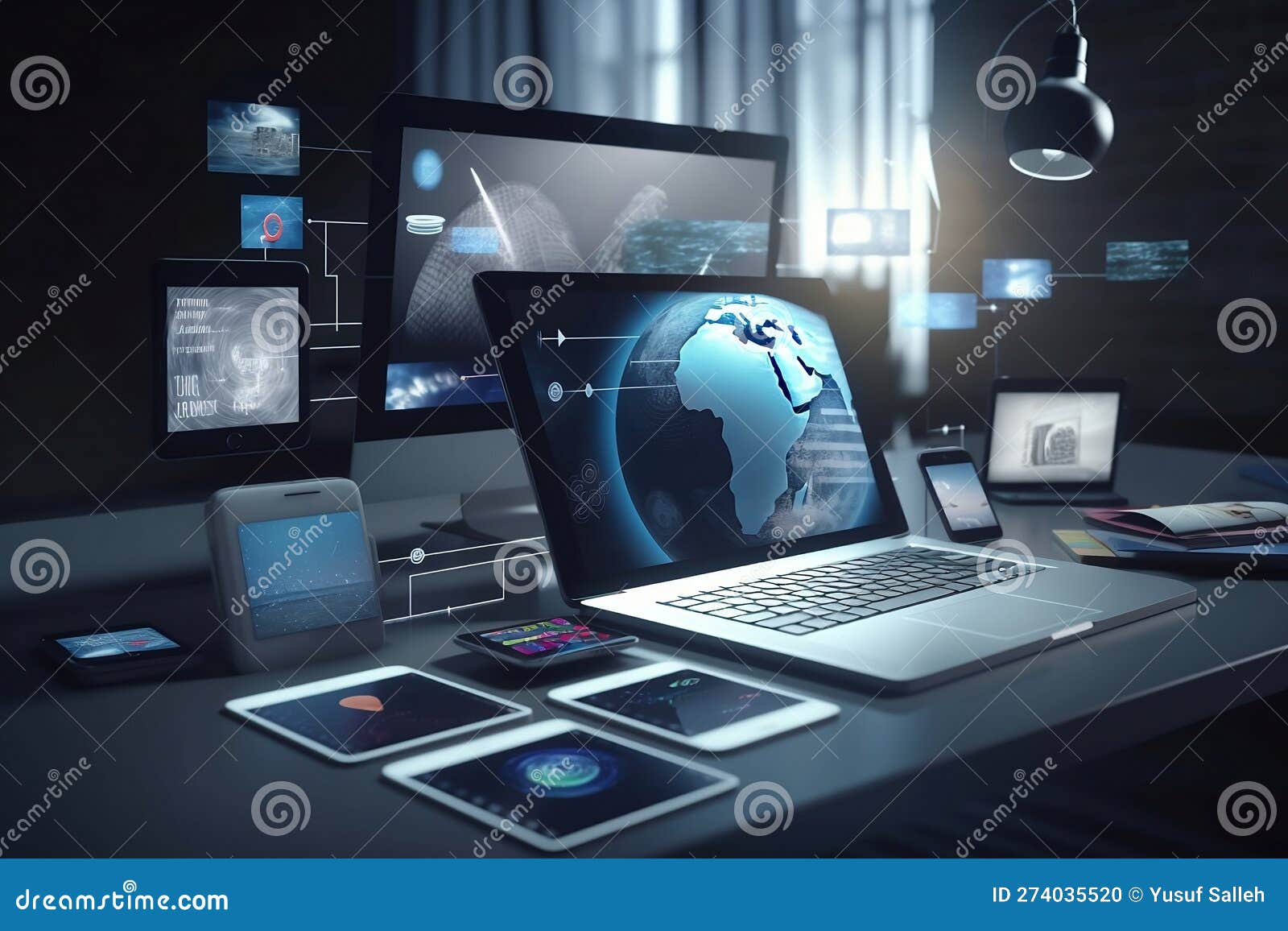 Digital Education and Remote Learning - Genarative Ai Stock Photo ...