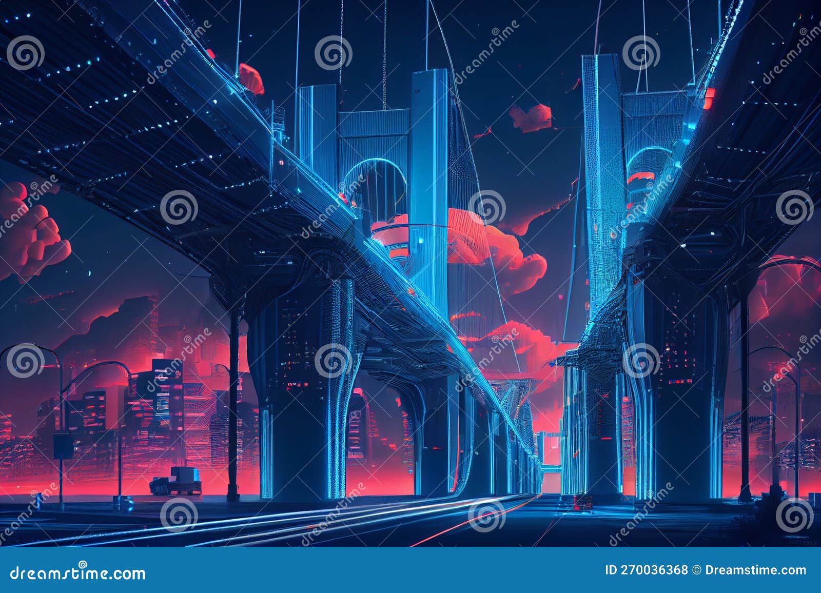 Future Digital Technology City Created with Generative Ai Stock ...