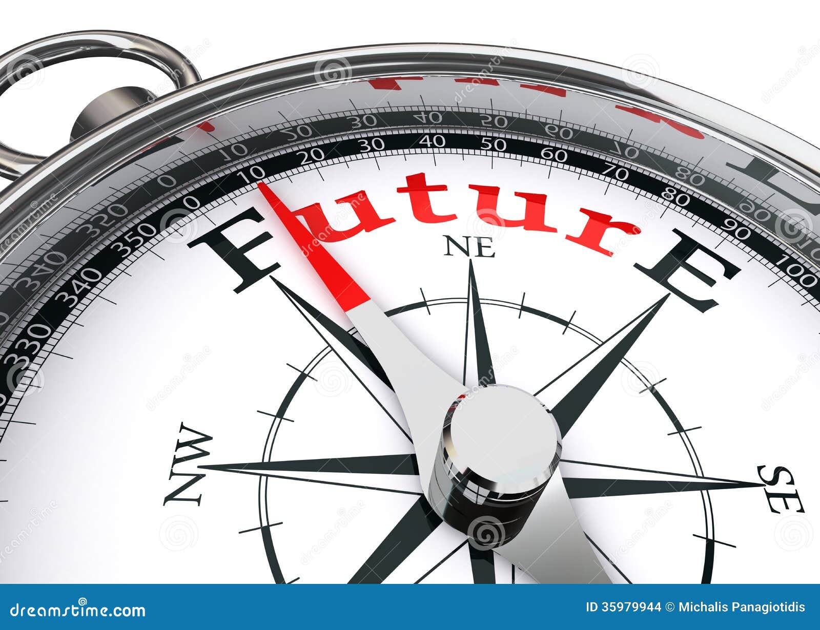 Future Direction Conceptual Compass Stock Illustration - Illustration ...