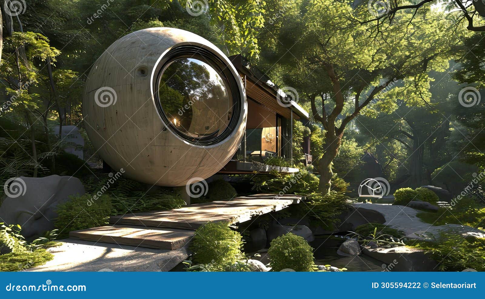 Future Eco Sphere stock illustration. Illustration of technology ...