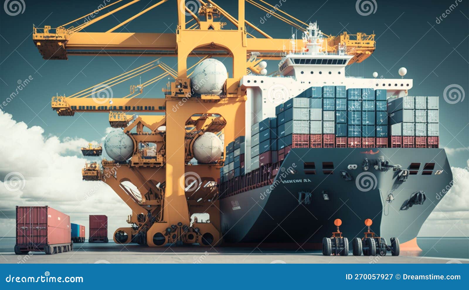 The Future Of Ports: A Look At Floating Platforms Stock Image ...