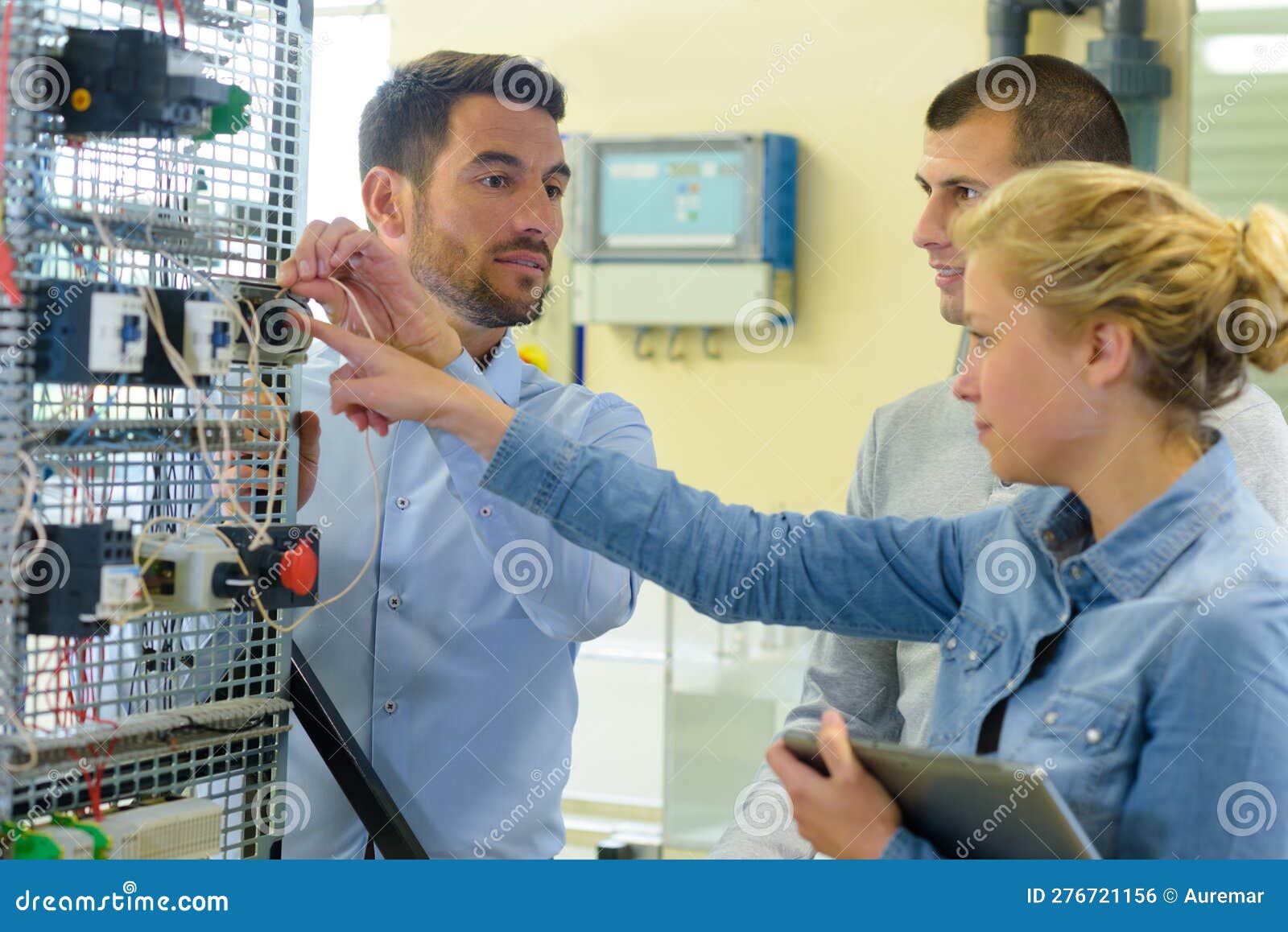 Future Electrical Engineers Doing Observation Stock Photo - Image of ...