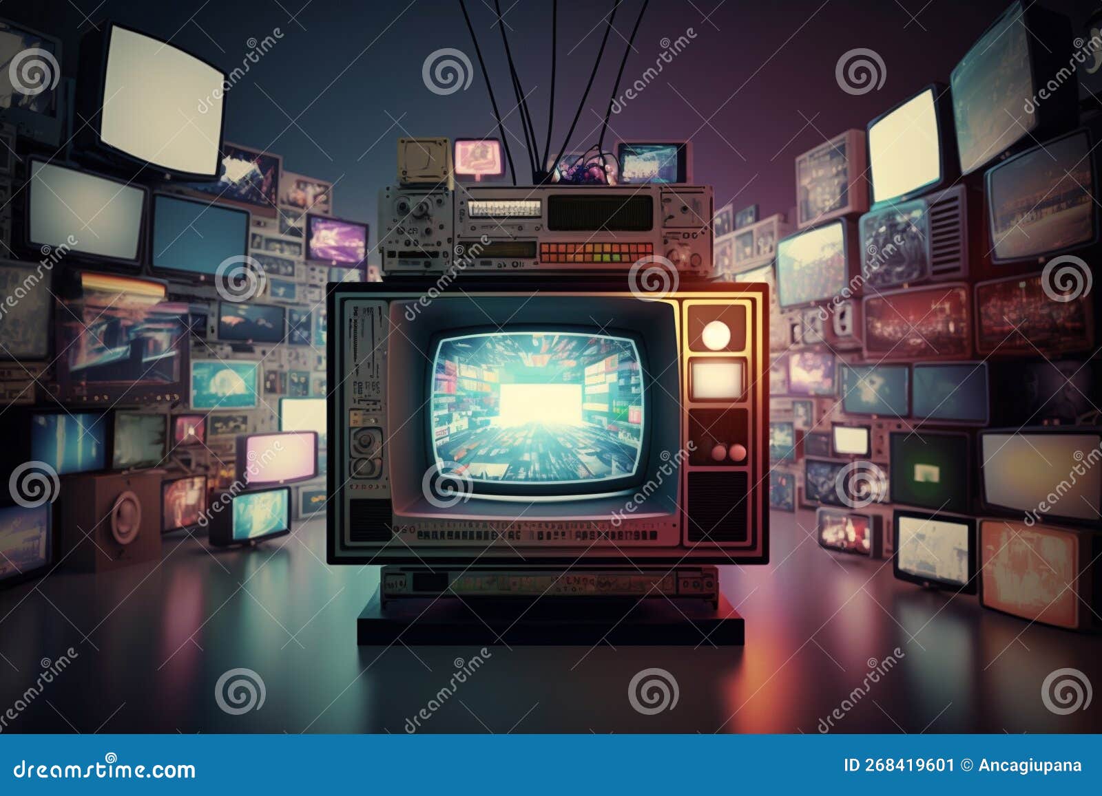 The Future of Entertainment and Media Technology Concept. Ai Generated ...