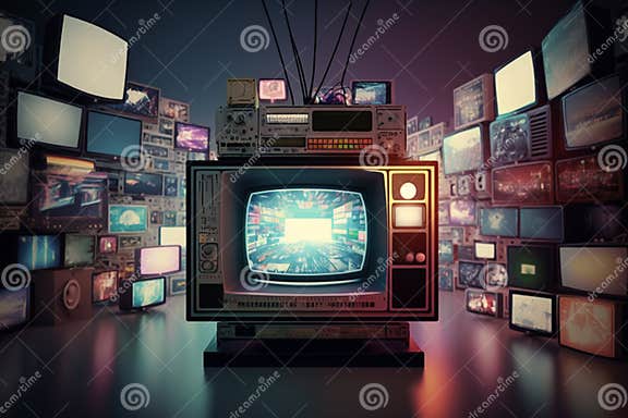The Future of Entertainment and Media Technology Concept. Ai Generated ...
