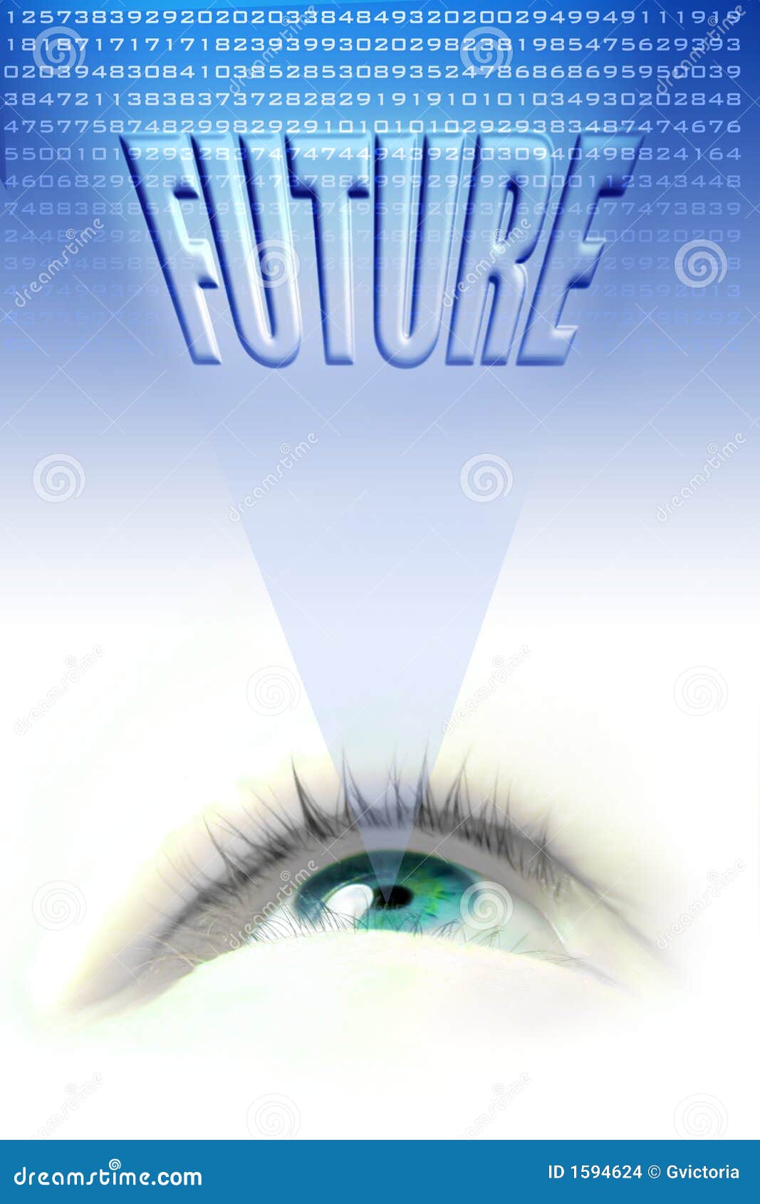 Future eye stock illustration. Illustration of brightness - 1594624