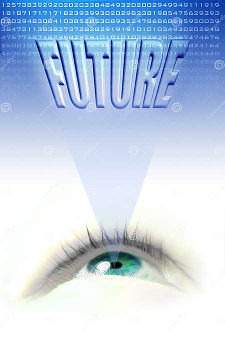 Future eye stock illustration. Illustration of brightness - 1594624