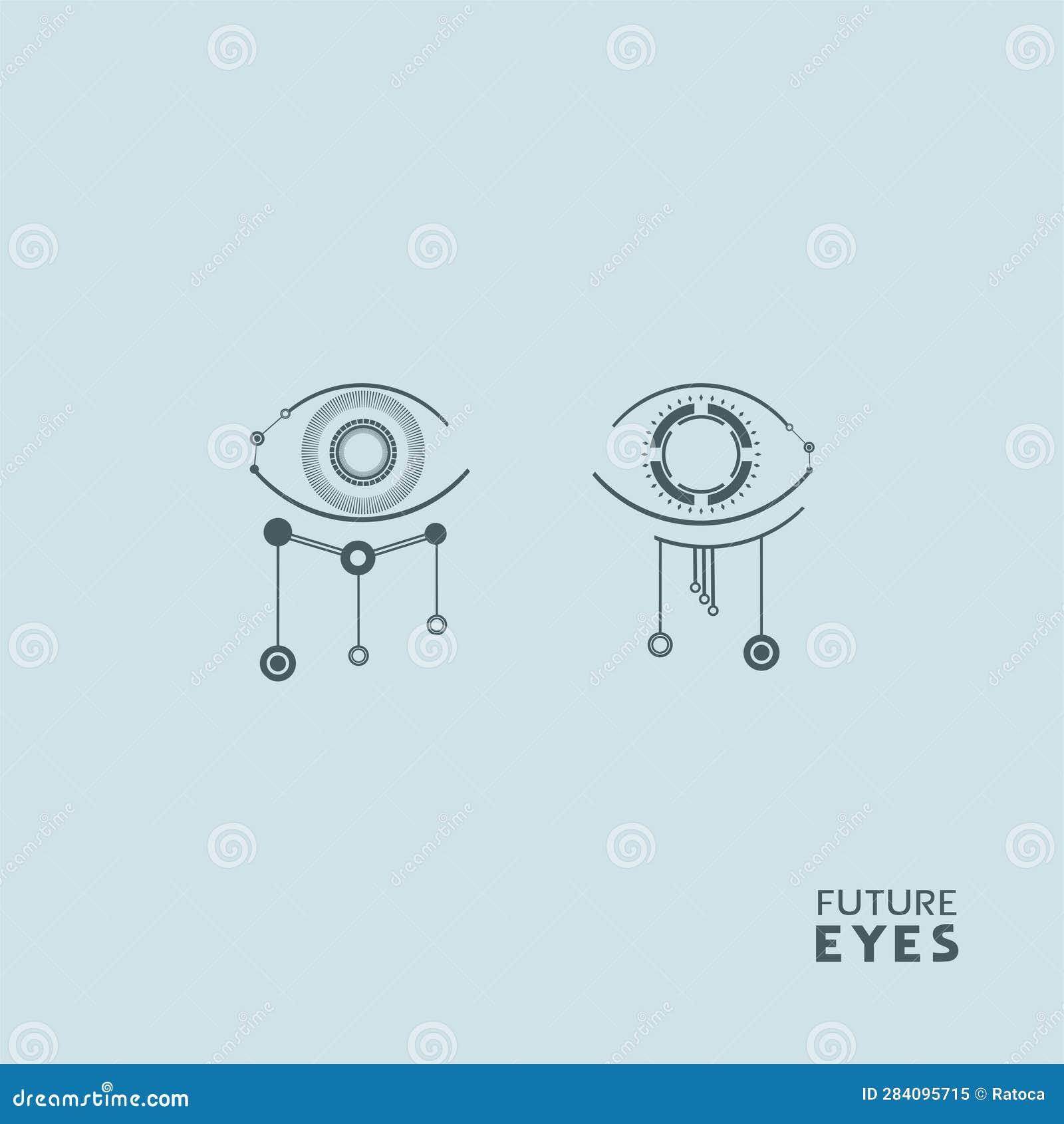 Future eyes design stock vector. Illustration of future - 284095715