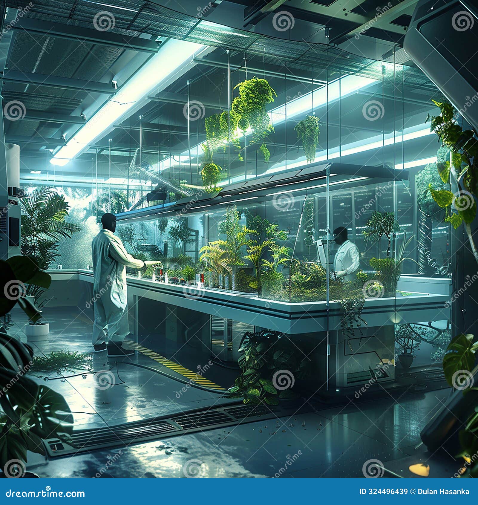 Future Farming Technology stock illustration. Illustration of farming ...