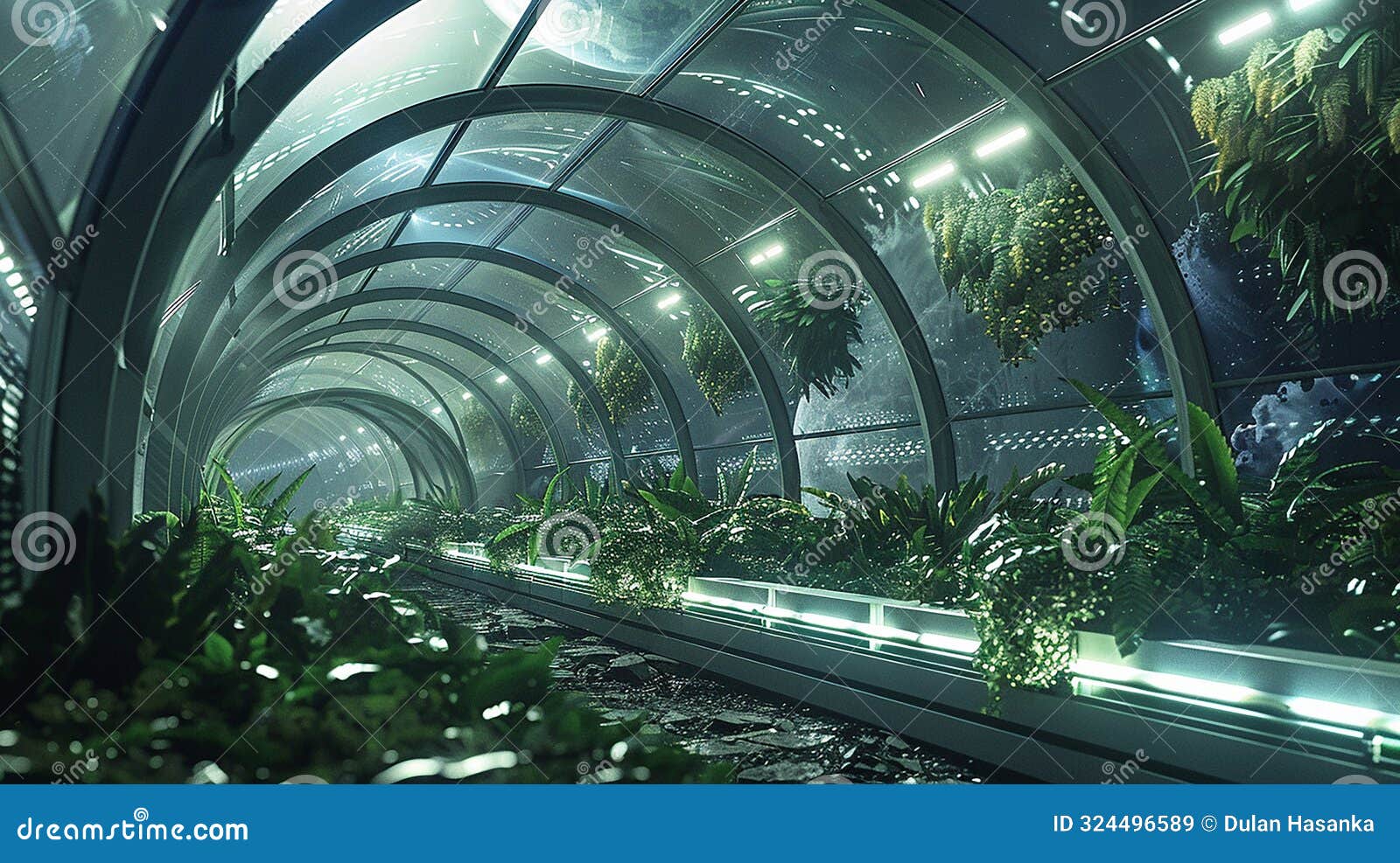 Future Farming Technology stock illustration. Illustration of grow ...