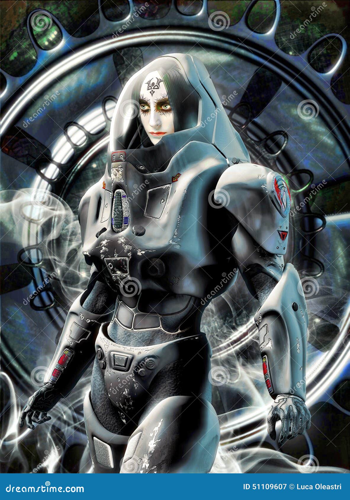 Future female astronaut stock illustration. Illustration of landscape ...