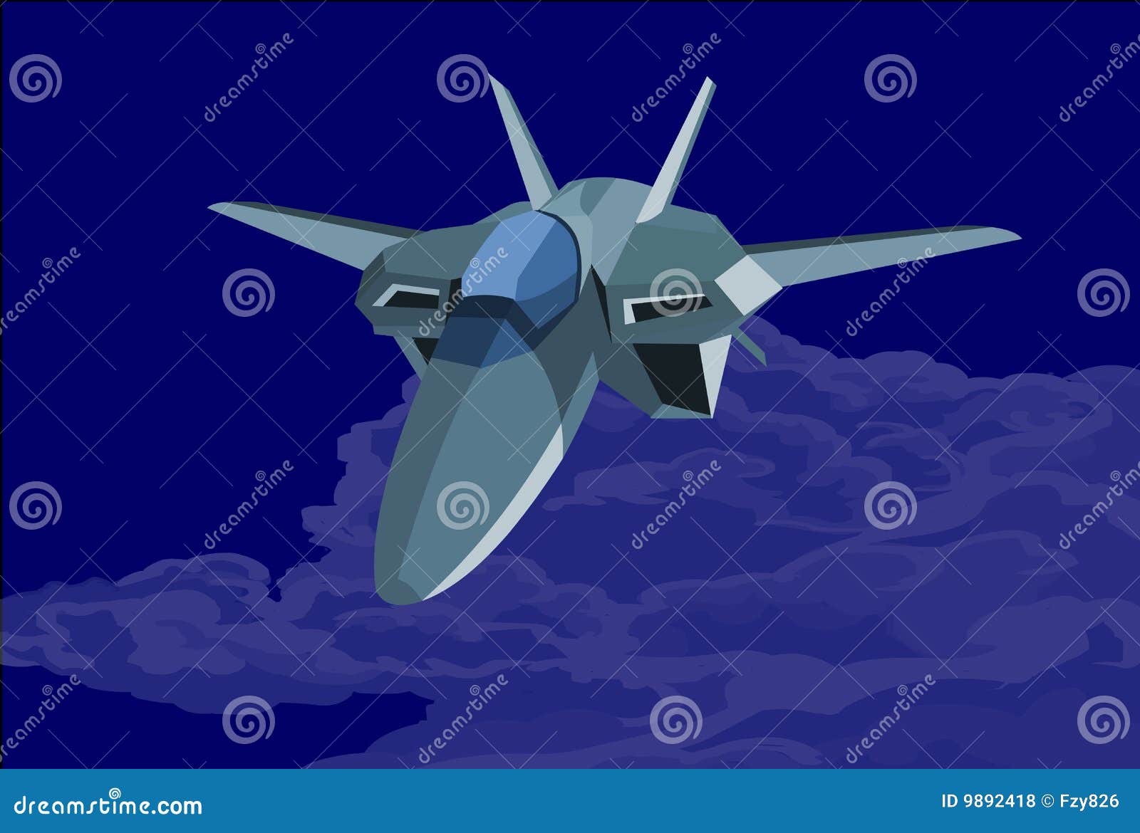 Future fighter stock illustration. Illustration of investigate - 9892418