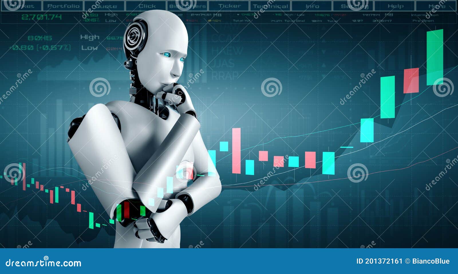 Future Financial Technology Controlled by AI Robot Using Machine ...