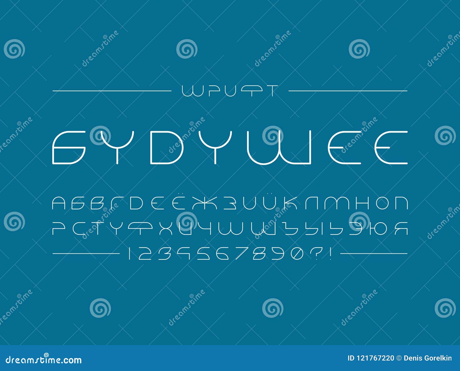 Future Font Alphabet. Minimal Science Fiction And Futuristic Letters ...