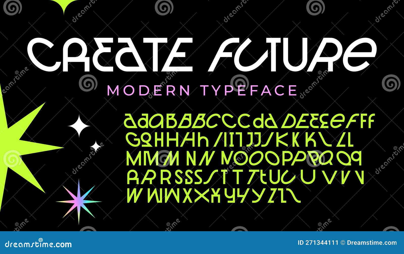 Future Font, Typeface, Trendy Alphabet Letters, Vector Stock Vector ...