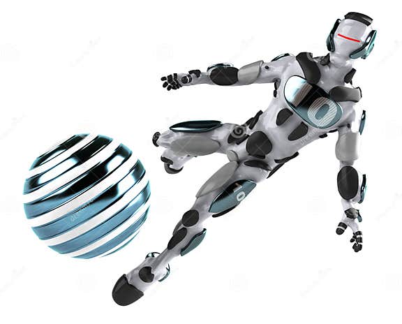 Future football player stock illustration. Illustration of intelligence ...