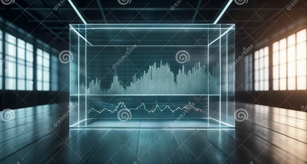 Future-forward Data Visualization in a Sleek, Modern Setting Stock ...