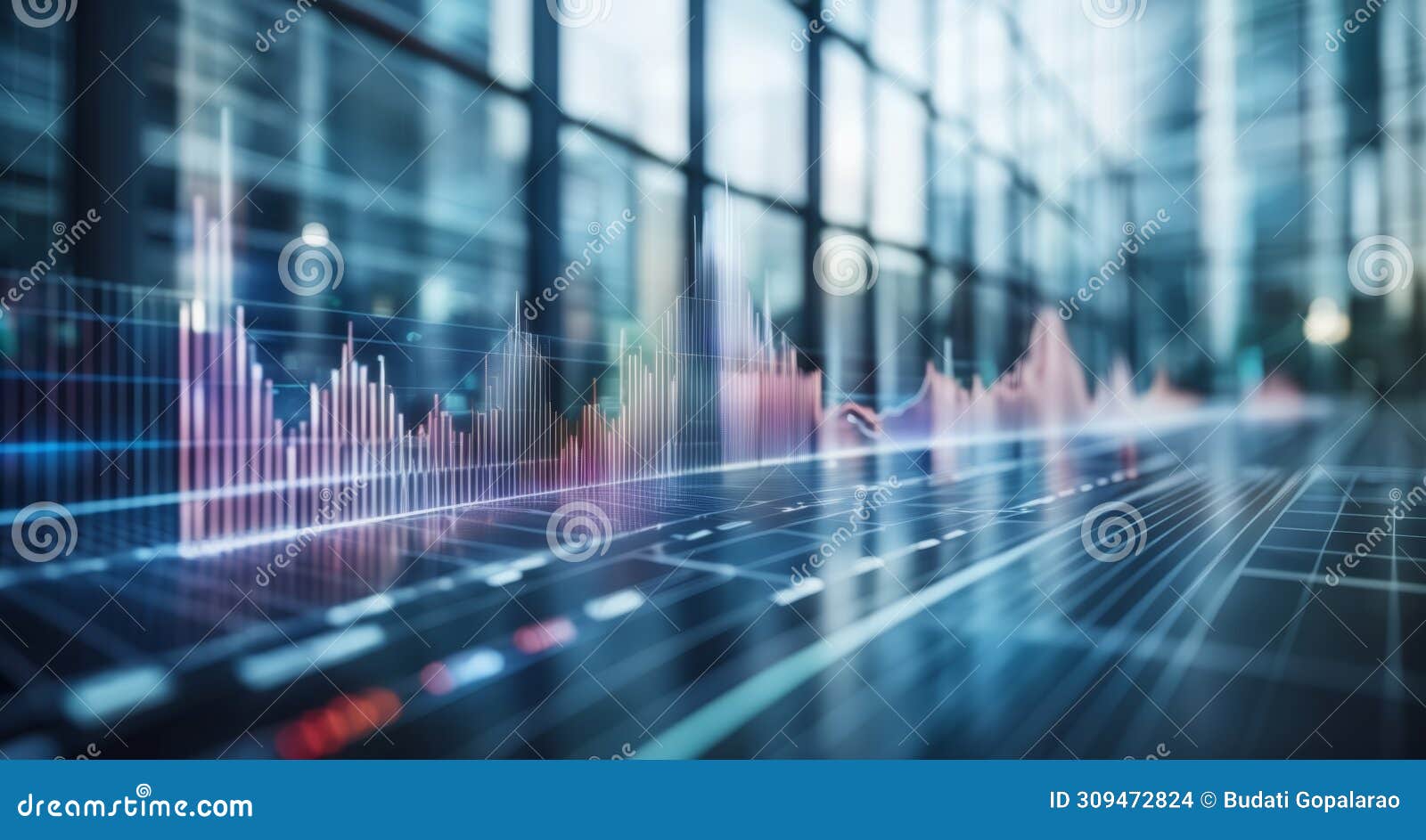 Future-forward Technology in a Modern Office Setting Stock Illustration ...