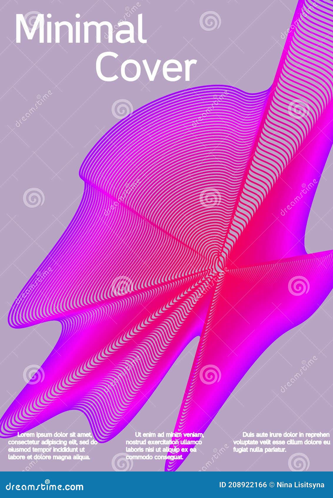 Future Futuristic Template with Abstract Current Forms Stock Vector ...