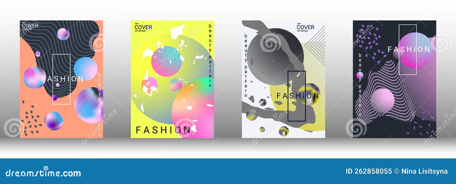 Future Futuristic Template with Abstract Forms for Banner Design ...