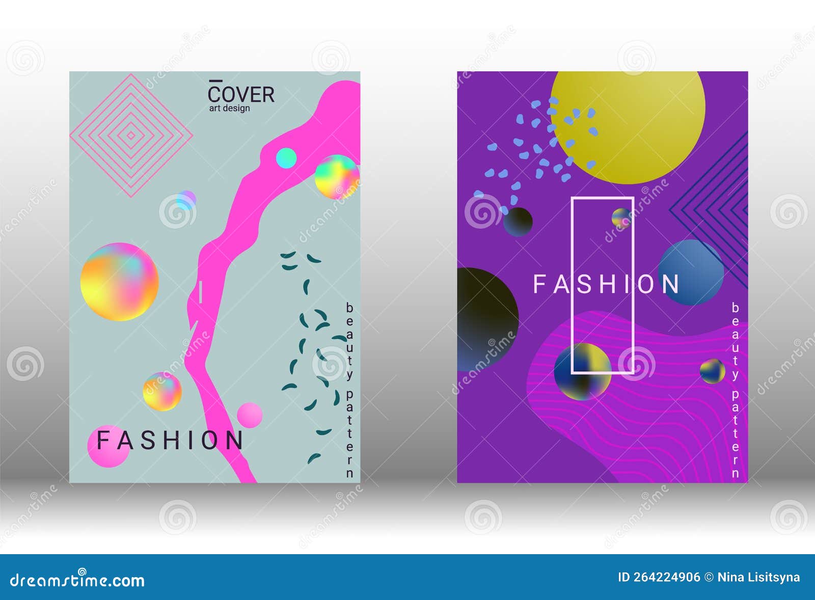 Future Futuristic Template with Abstract Forms for Banner Design ...