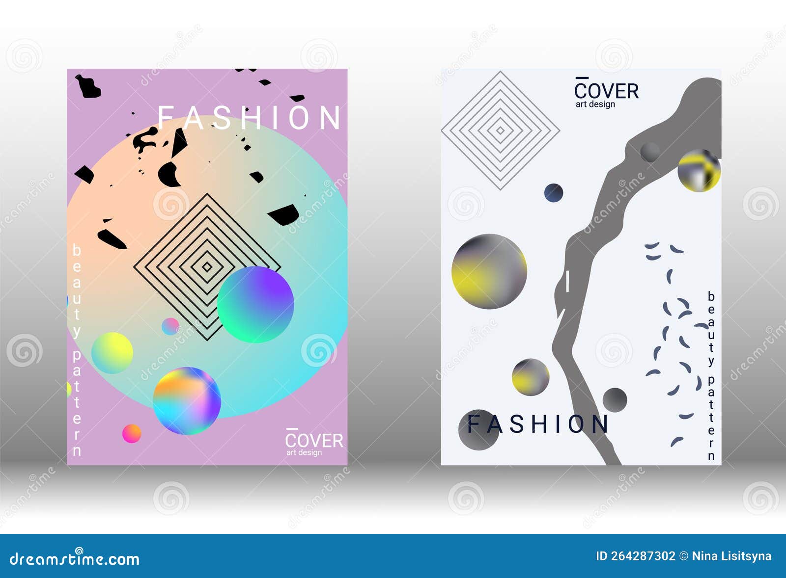 Future Futuristic Template with Abstract Forms for Banner Design ...