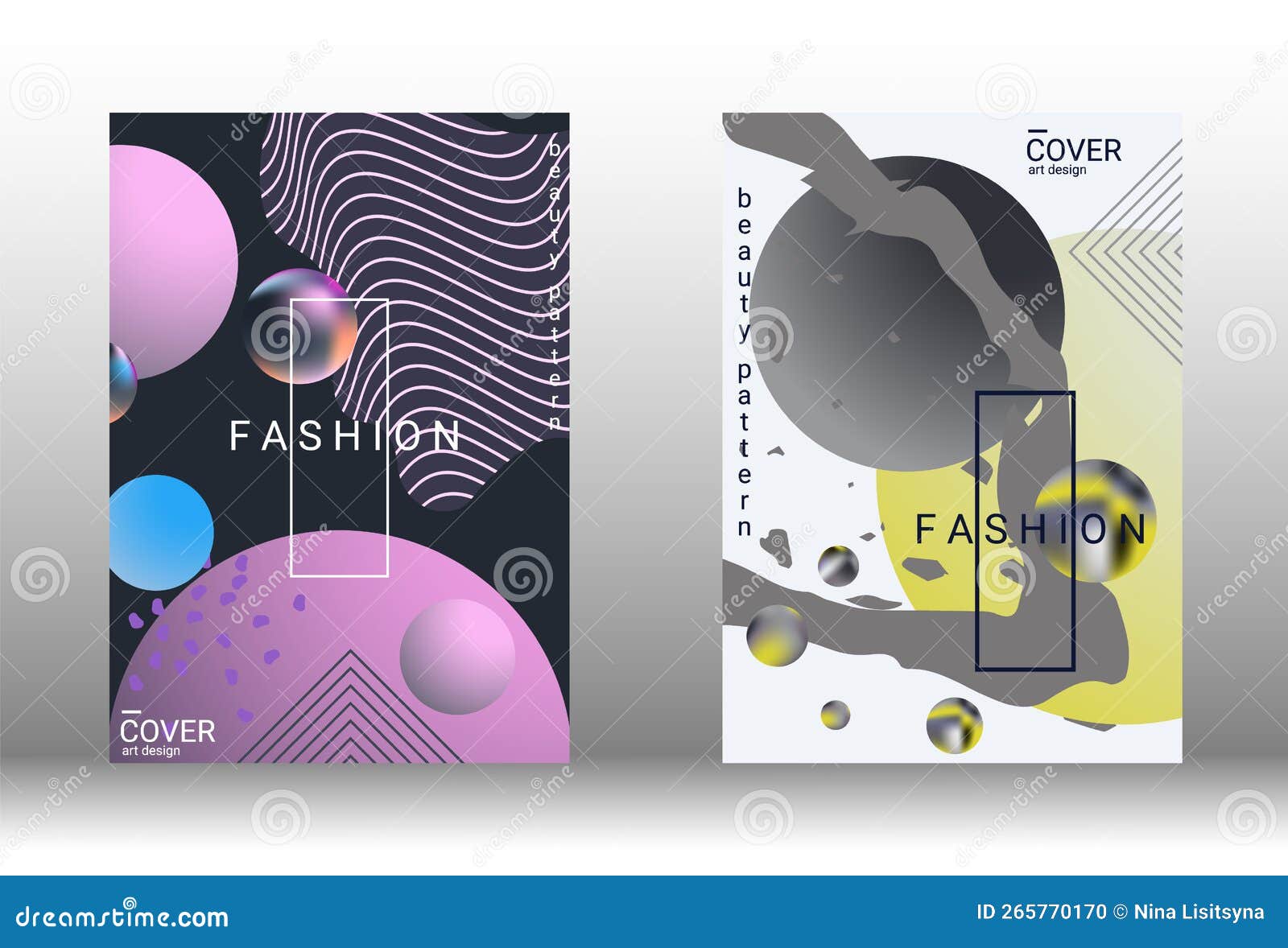 Future Futuristic Template with Abstract Forms for Banner Design ...