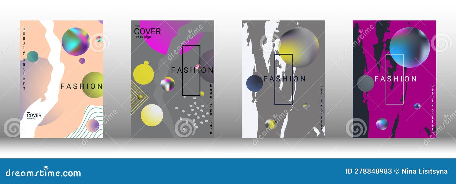 Future Futuristic Template with Abstract Forms for Banner Design ...