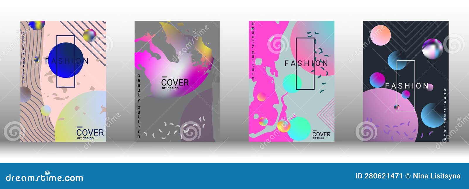 Future Futuristic Template with Abstract Forms for Banner Design ...