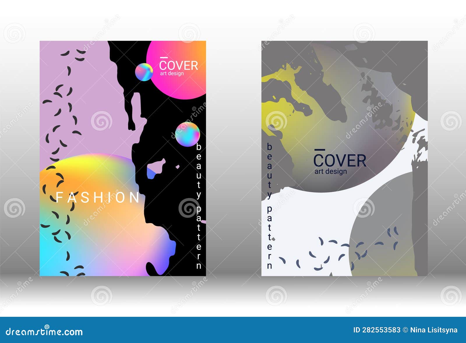 Future Futuristic Template with Abstract Forms for Banner Design ...