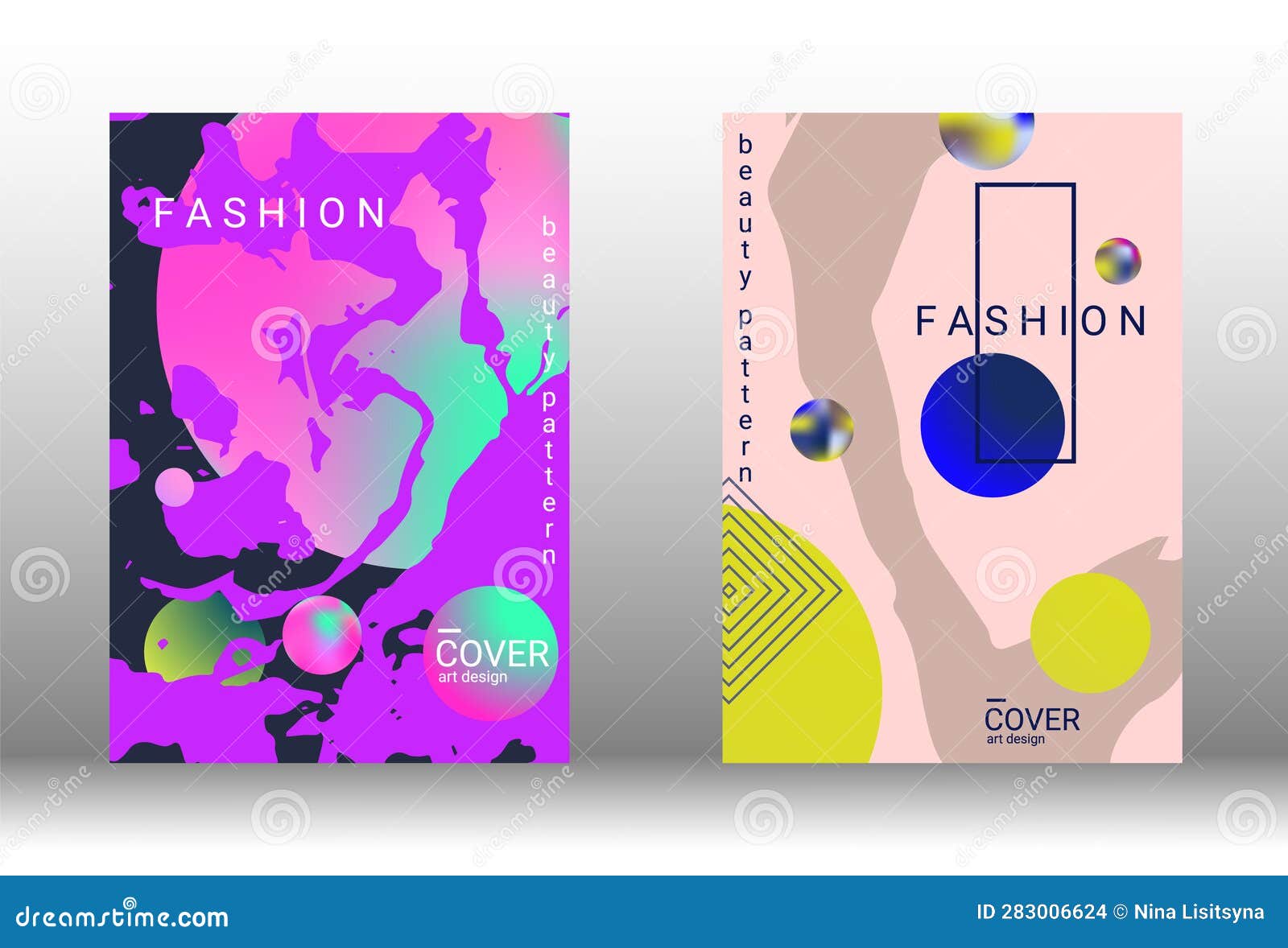 Future Futuristic Template with Abstract Forms for Banner Design ...