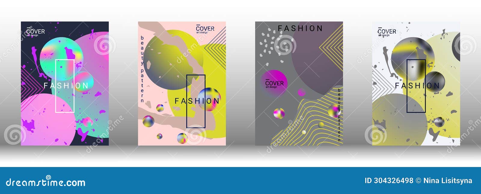 Future Futuristic Template with Abstract Forms for Banner Design ...