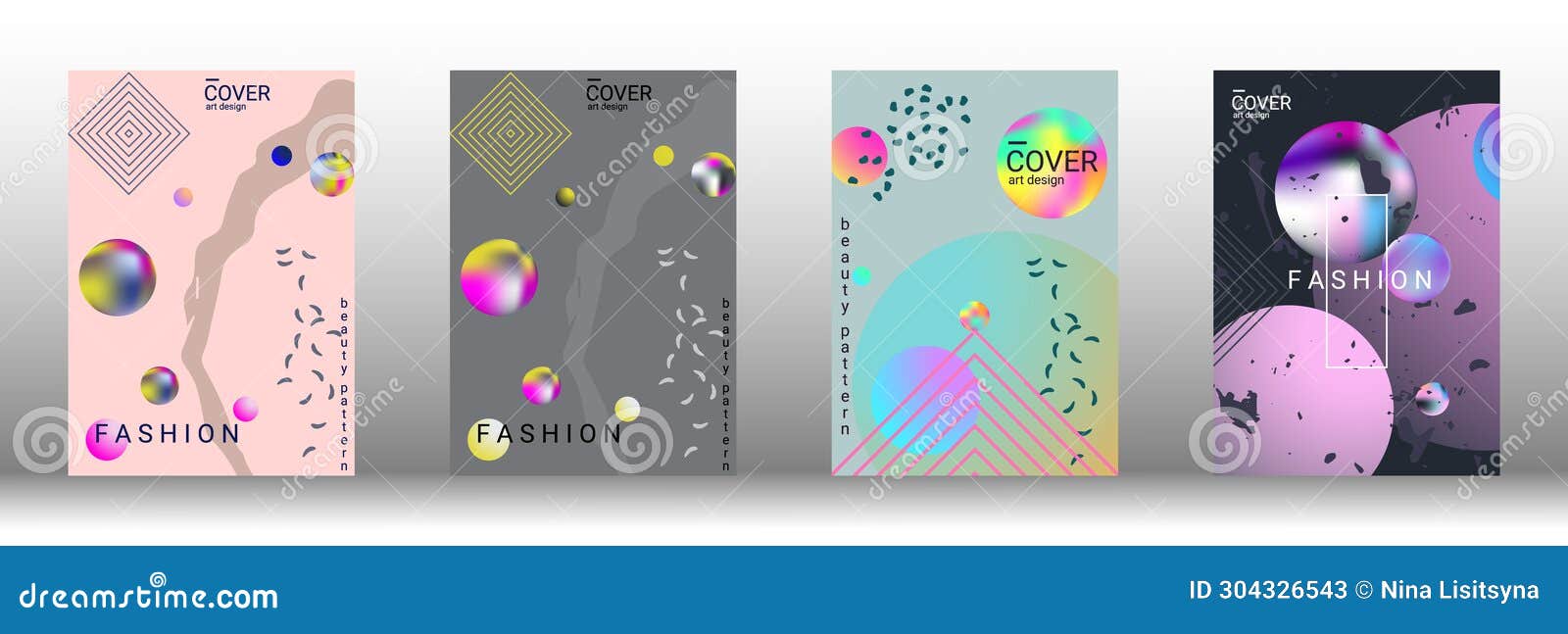 Future Futuristic Template with Abstract Forms for Banner Design ...