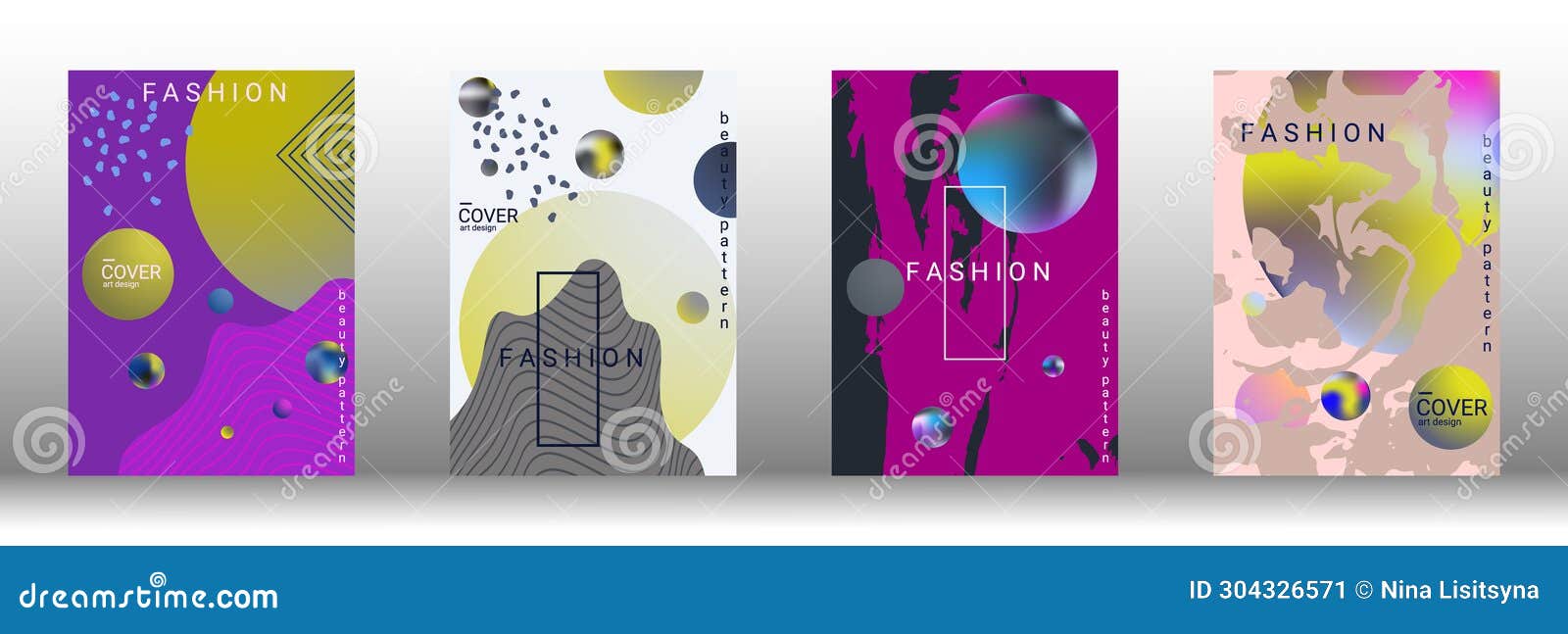 Future Futuristic Template with Abstract Forms for Banner Design ...