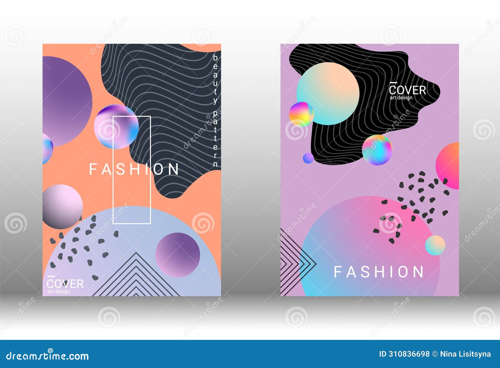 Future Futuristic Template with Abstract Forms for Banner Design ...