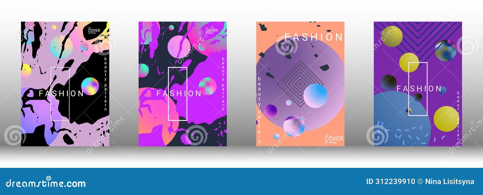 Future Futuristic Template with Abstract Forms for Banner Design ...